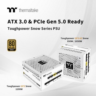 Thermaltake Releases Toughpower GF3 1200W & GF A3 850W/1050W in Snow Edition Thermaltake’s First ...